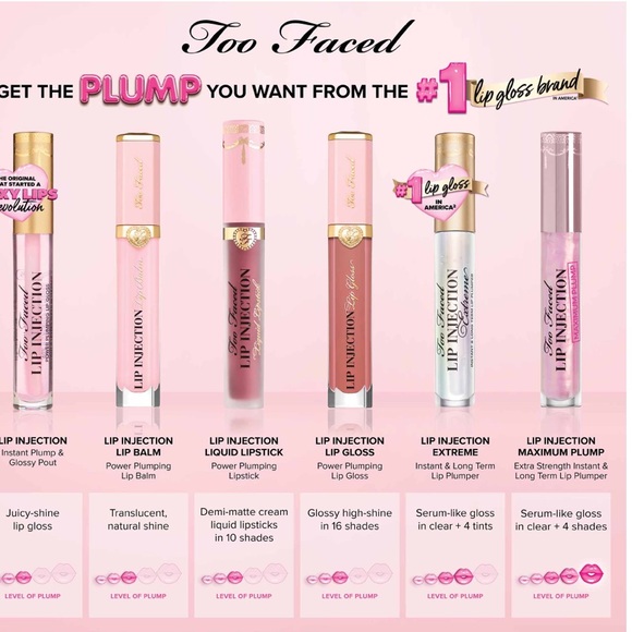 Too Faced | Makeup | Nib Too Faced Lip Injection Maximum Plump Extra ...